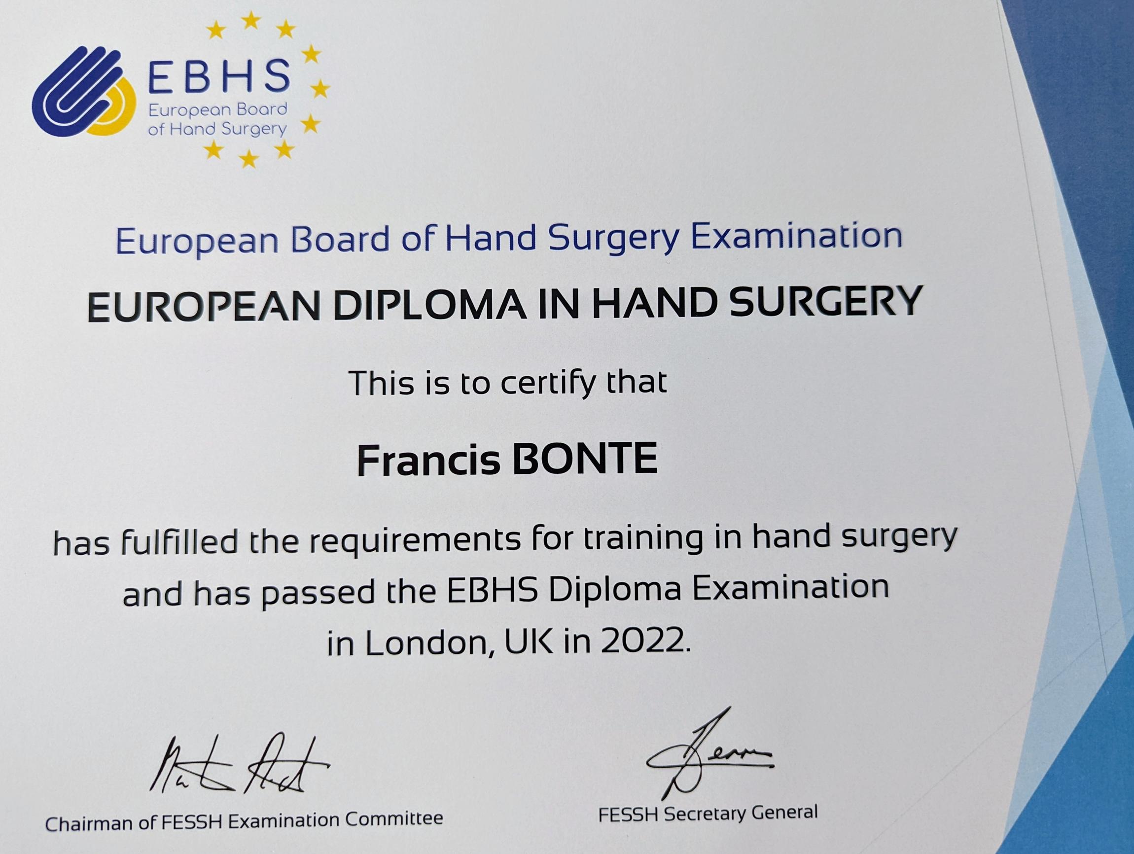 Dr. Francis Bonte | Orthoclinic - Orthopedie Brugge