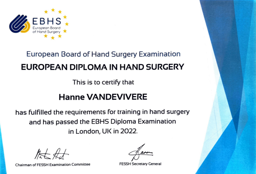 Dr. Hanne Vandevivere | Orthoclinic - Orthopedie Brugge